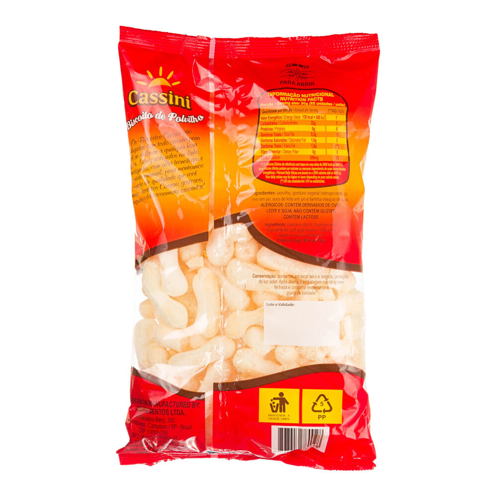 Biscoito Polvilho Cassini Salgado 100g